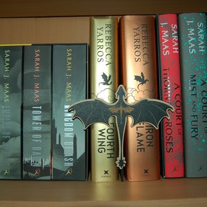 Fantasy Book Shelf Corner Decoration Dragon Flame Crescent Moon ...