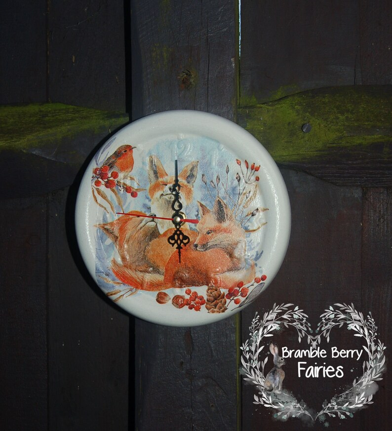Decoupaged Fox Foxes Light up Glass Mason Jar Handmade - Etsy UK
