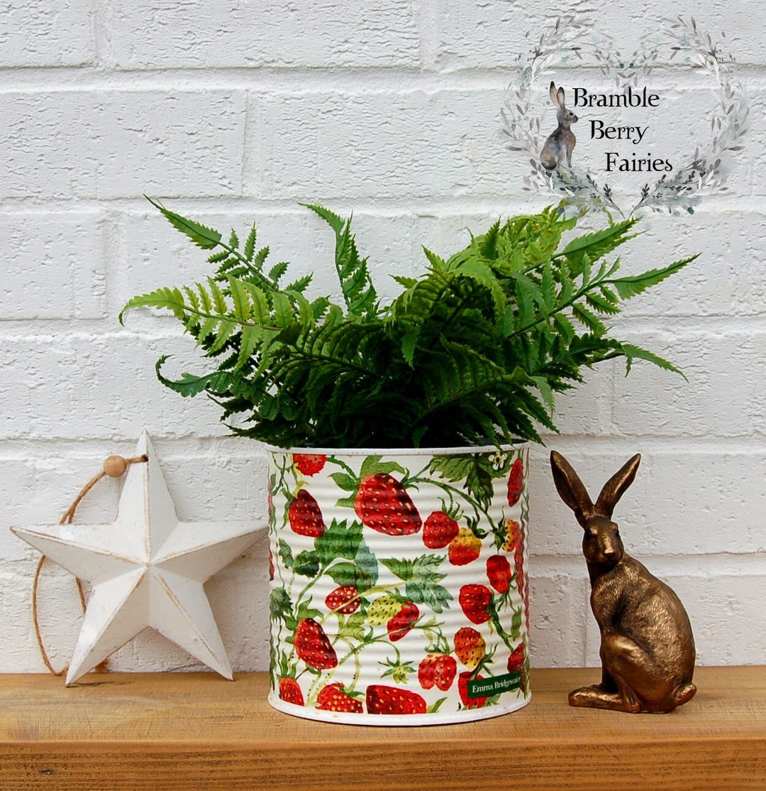 Emma Bridgewater Strawberry Strawberries Decoupage Large Recycled Tins ...