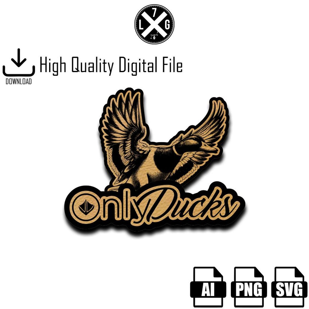 Only Ducks Patch Hunting Patch Digital File for Leather Patch Hat - Etsy