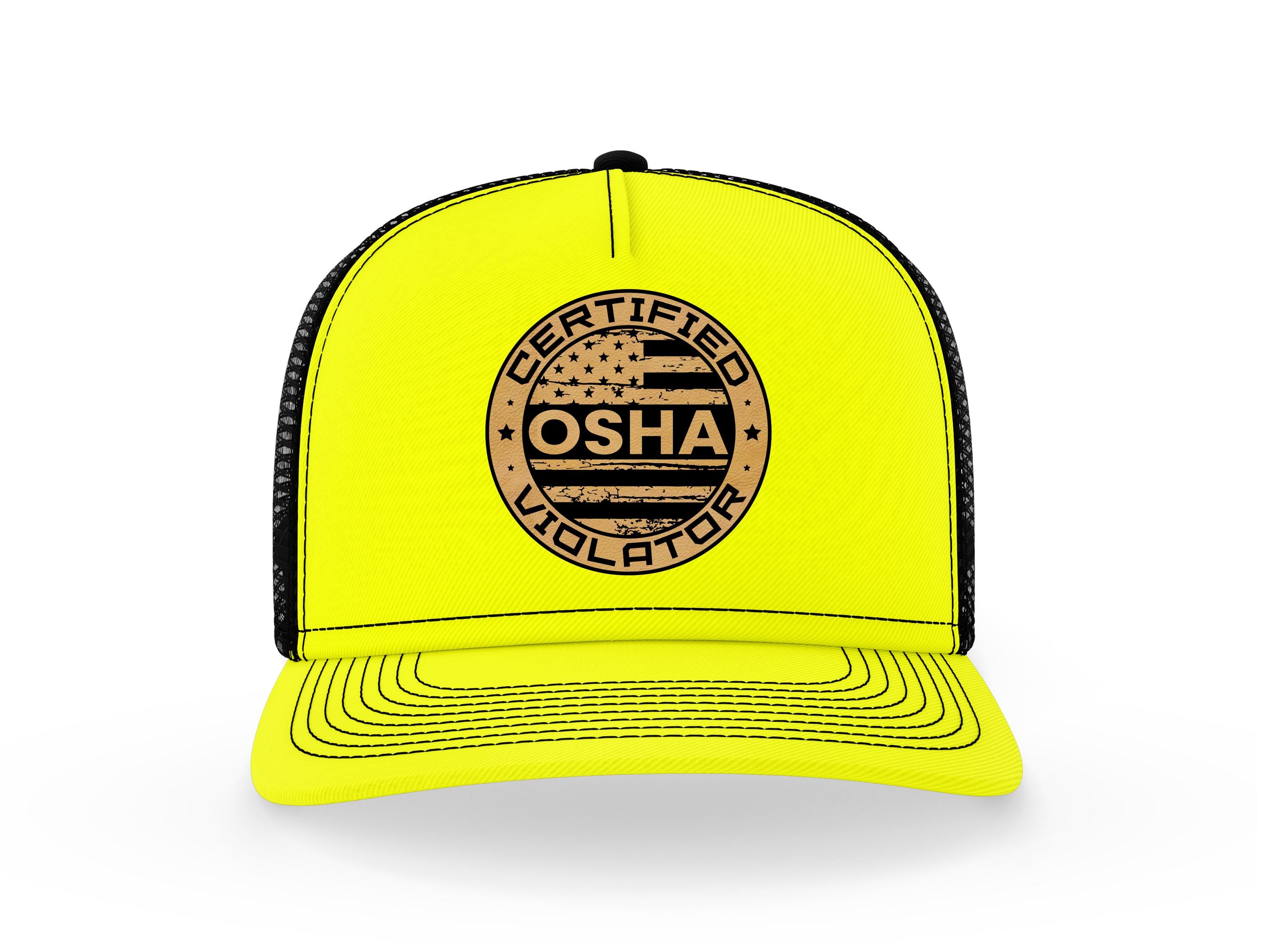 Blue Collar SVG, Funny Design, OSHA Violator, Custom Baseball Cap, Blue ...