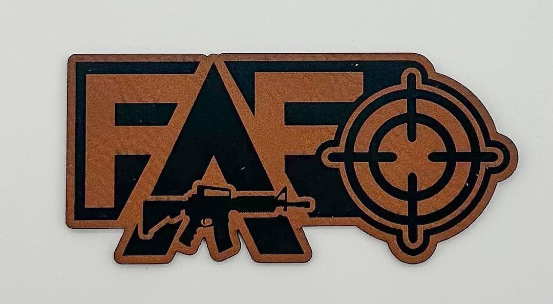 FAFO Leather Patch for Hats America 2nd Amendment Lonestar Adhesive - Etsy