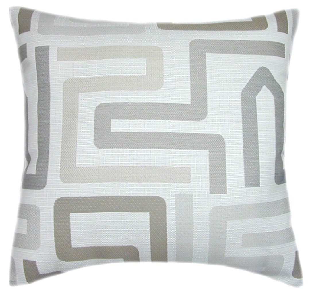 Sunbrella® Labyrinth Cloud Indoor/outdoor Geometric Pillow, Decorative ...