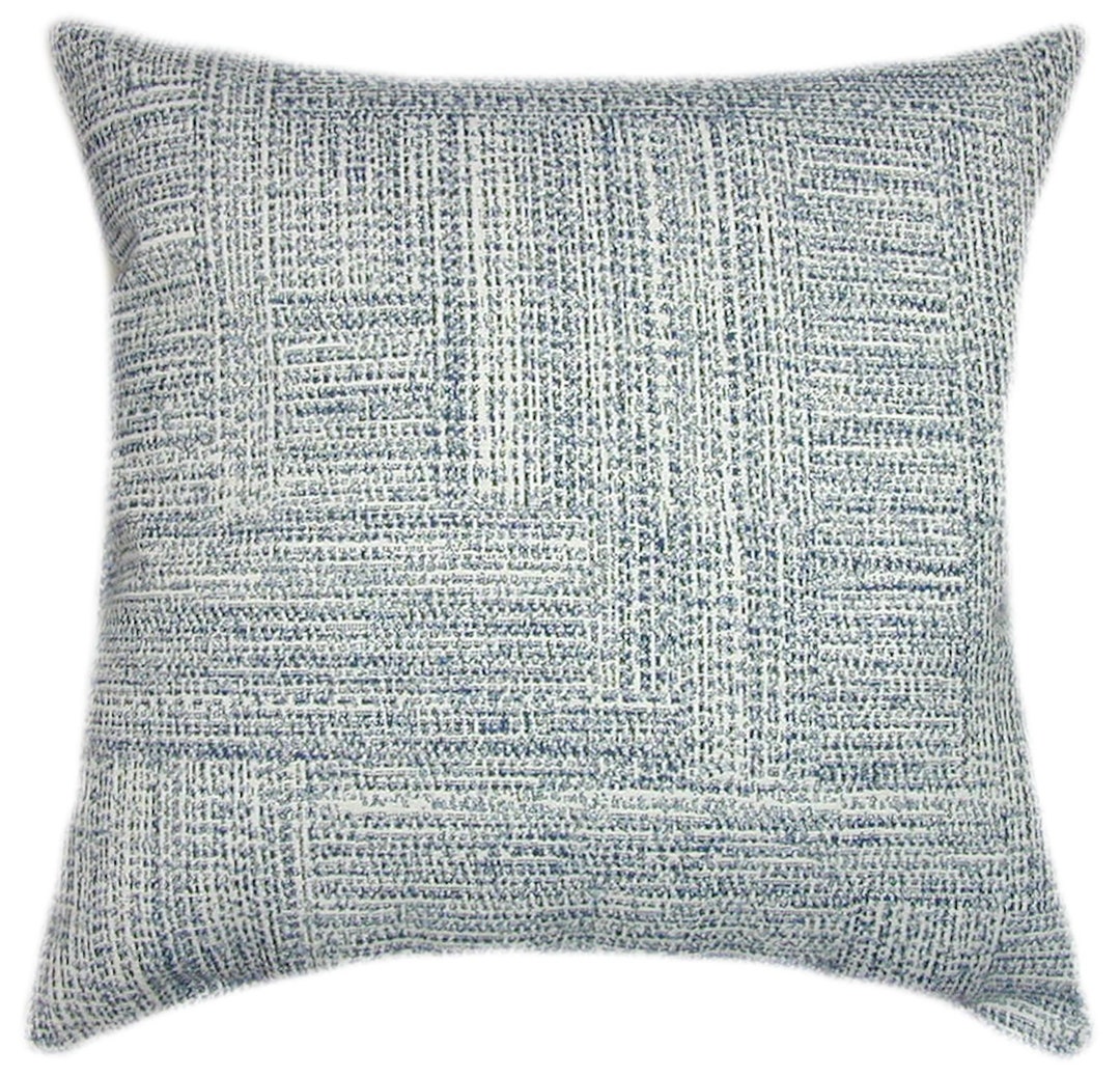 Sunbrella® Boro Indigo Geometric Pillow: Indoor/outdoor Decor - Etsy