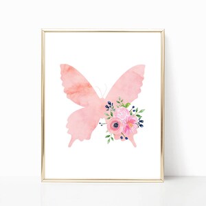 Navy and Pink Nursery Wall Art. Pink and Navy Wall Art. Blush and Navy ...