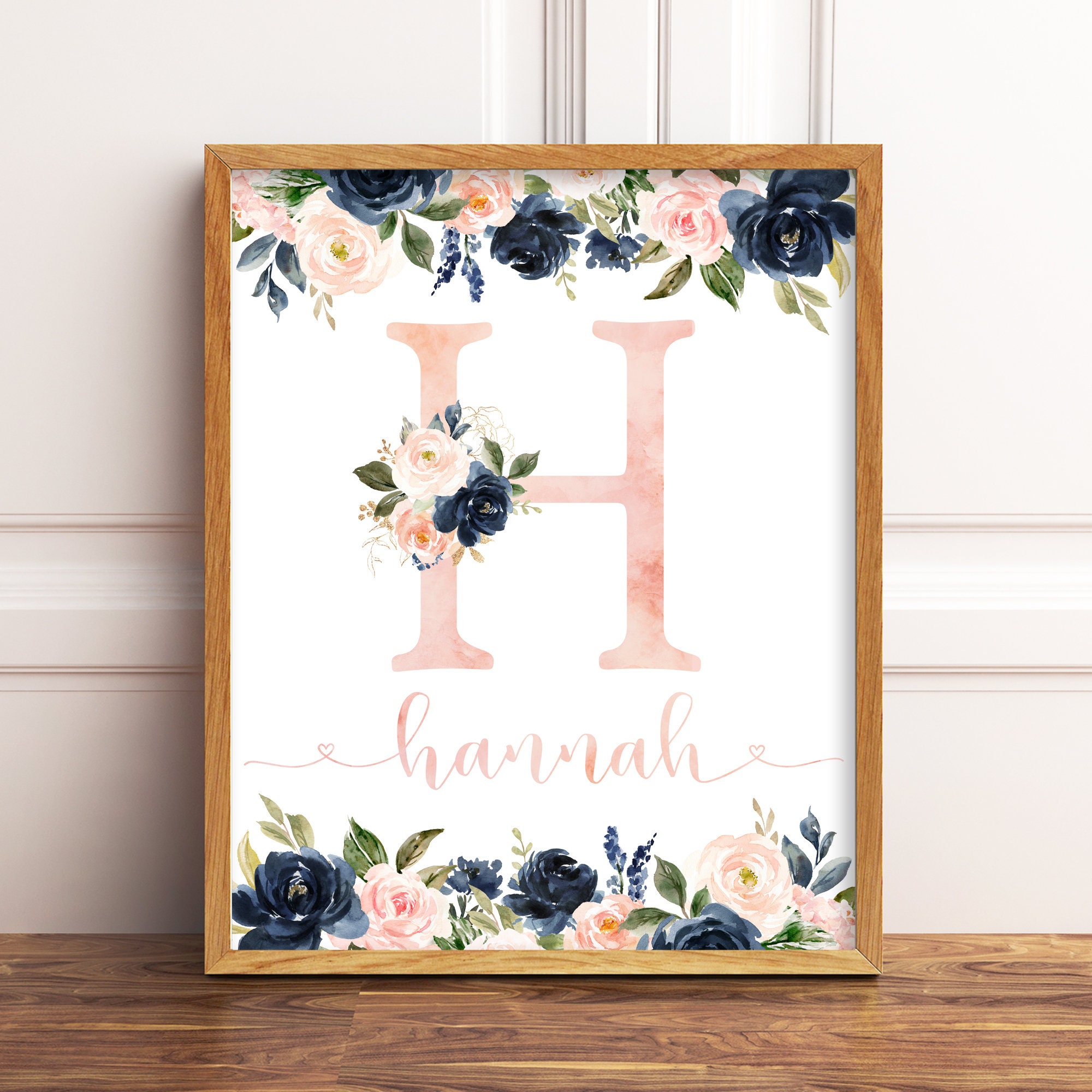 Custom Nursery Monogram Print DIGITAL FILE. Baby Name Gift. | Etsy