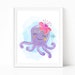 Printable Watercolor Mermaid Prints - Set of 6. Mermaid Nursery ...