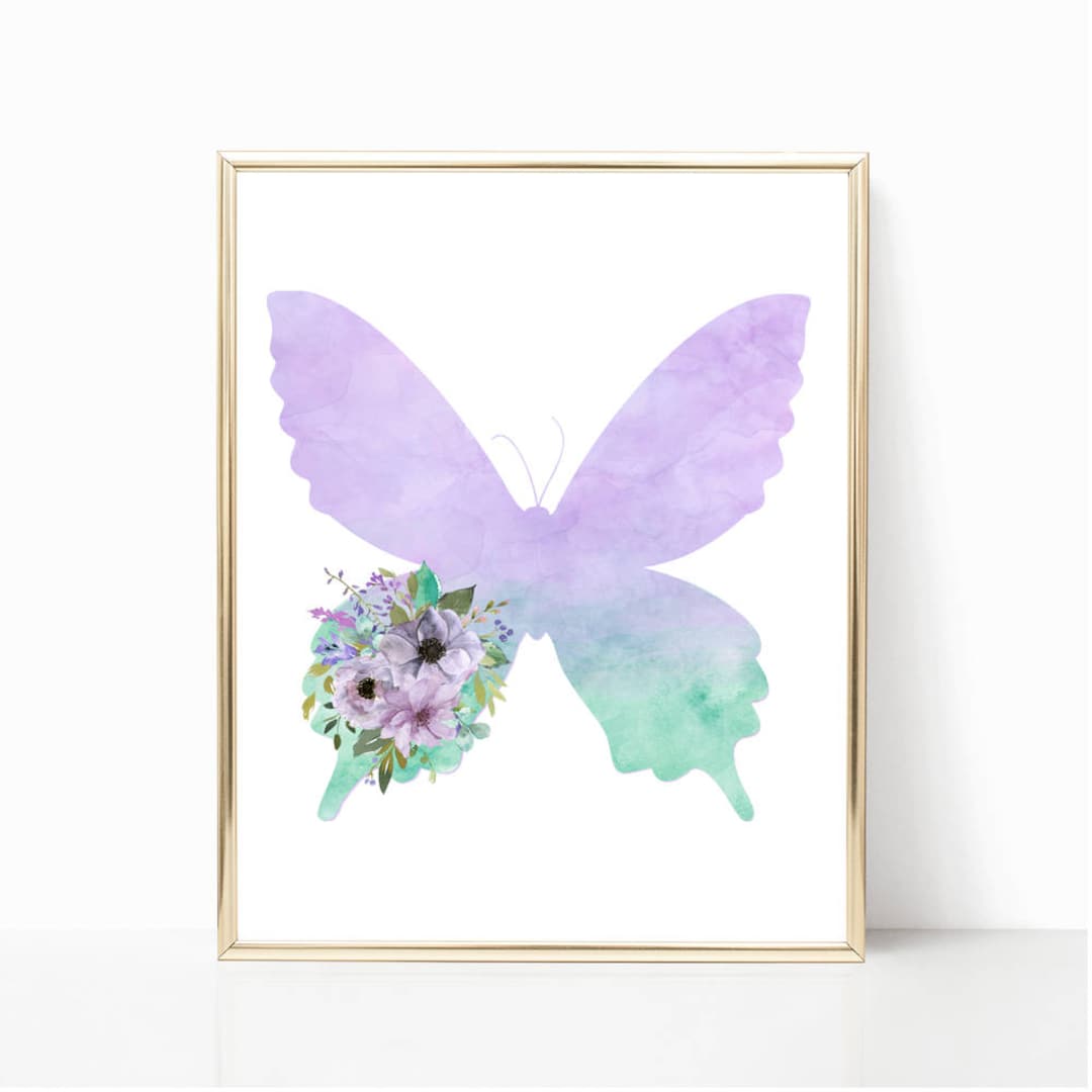 Butterfly Nursery Decor. Butterfly Nursery Print. Printable. - Etsy