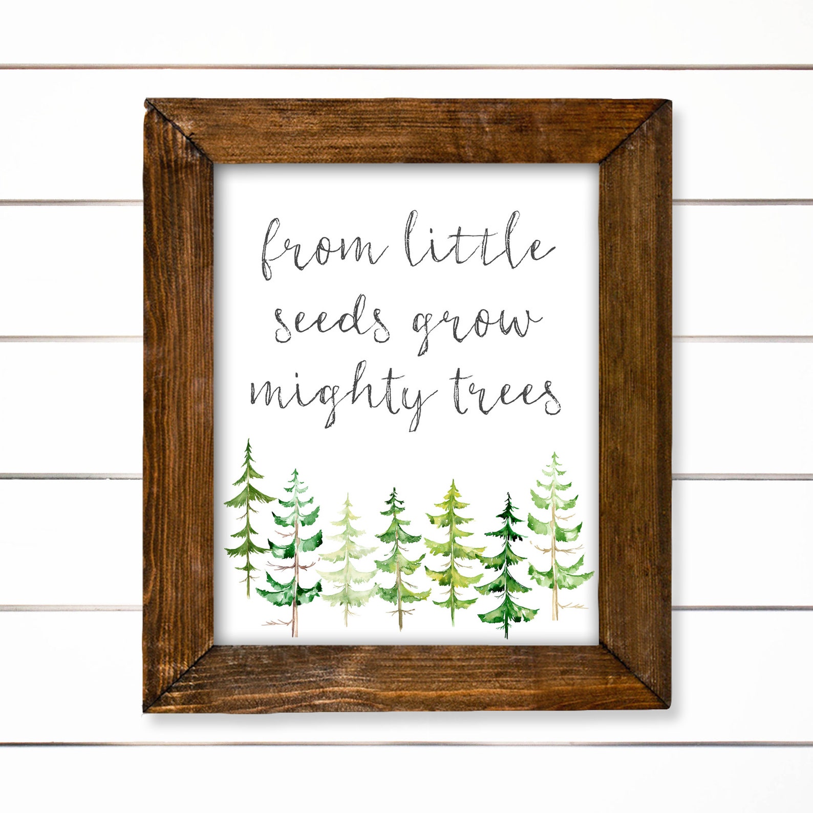 Printable Art From Little Seeds Grow Mighty Trees. Digital - Etsy