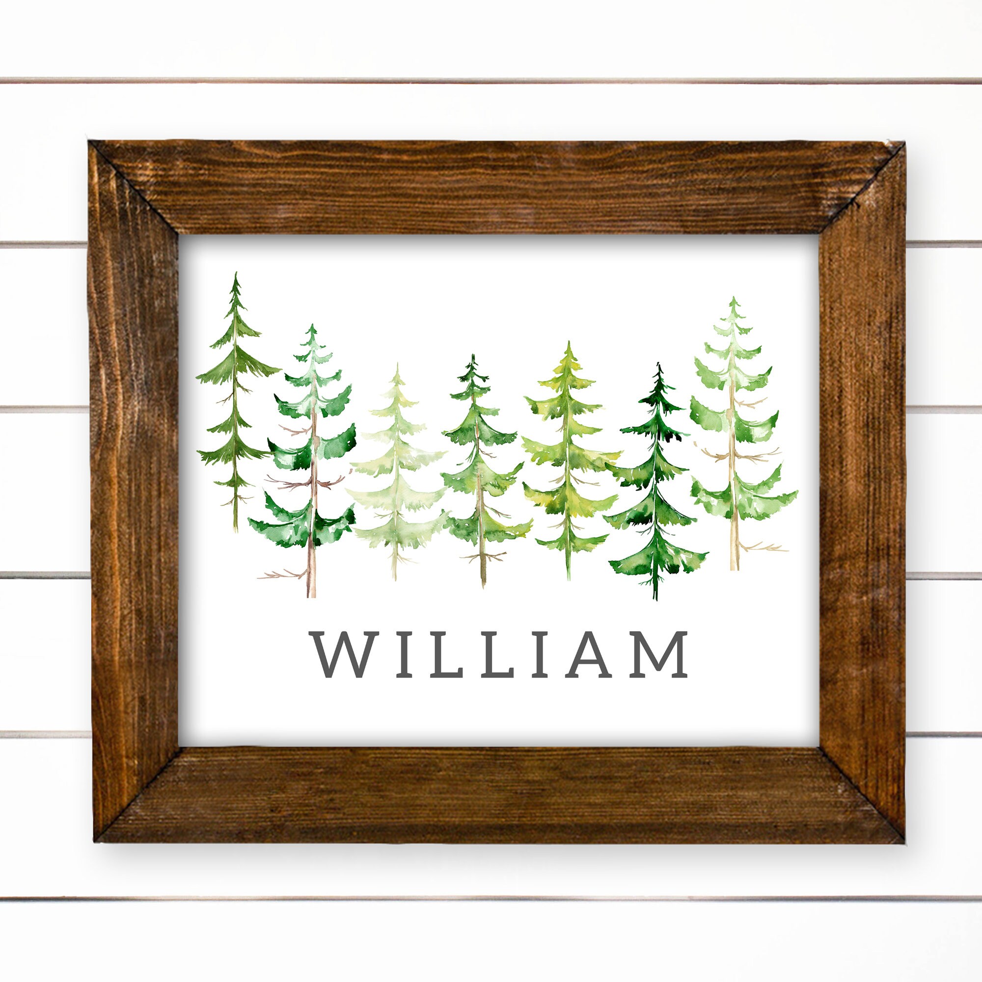 DIGITAL FILE Personalized Nursery Baby Name Sign. Tree | Etsy