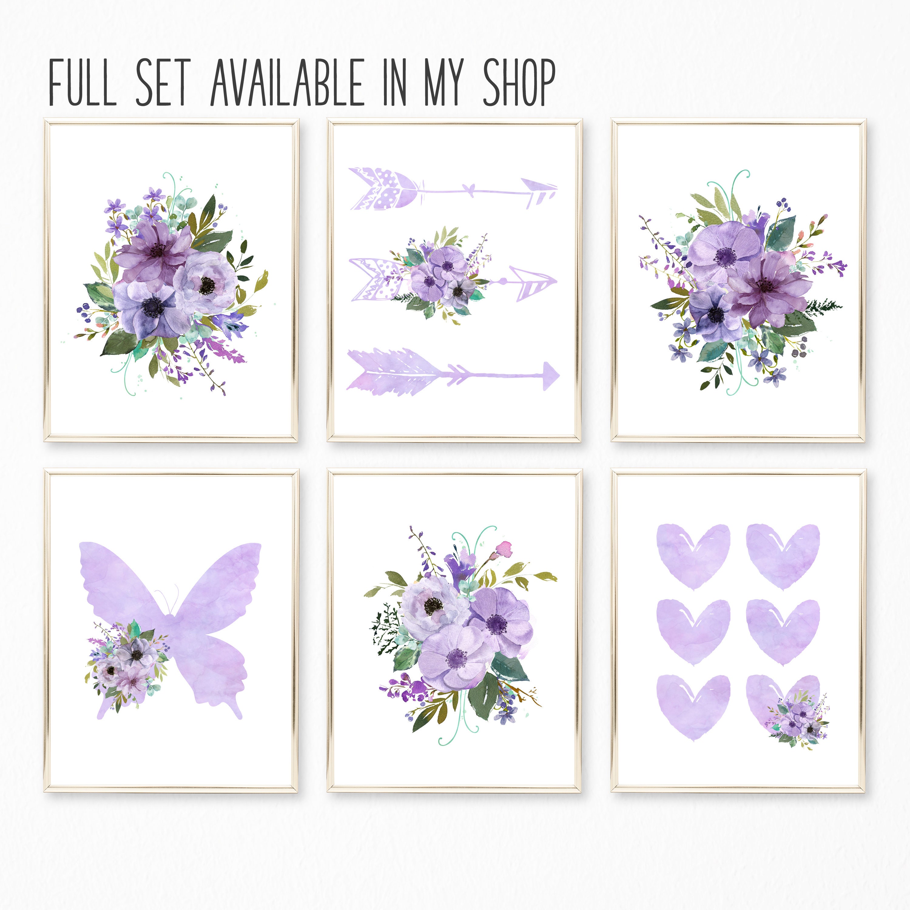 Butterfly Nursery Decor. Butterfly Nursery Print. Printable. Watercolor ...