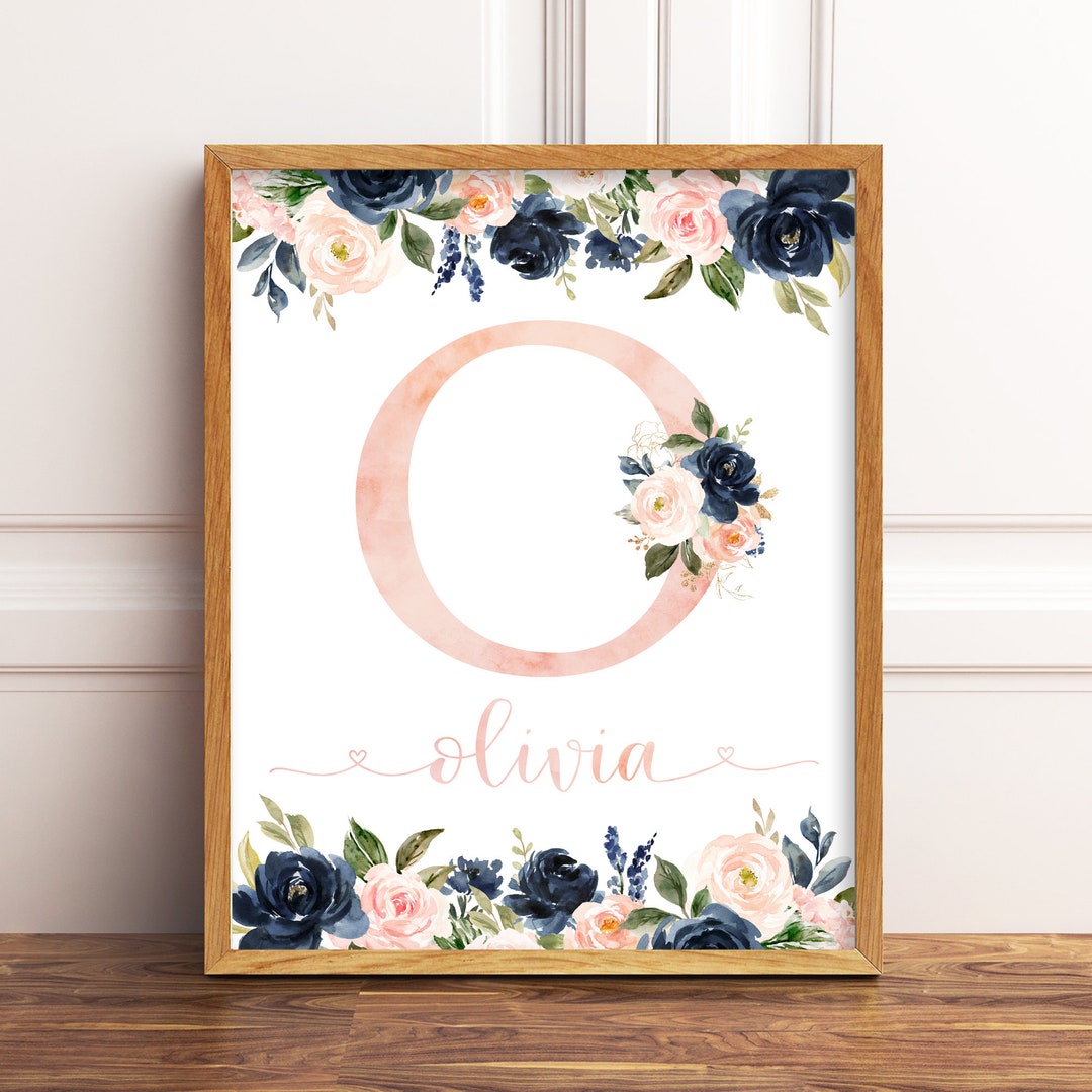 Custom Nursery Monogram Print DIGITAL FILE. Baby Name Gift. Baby Name ...