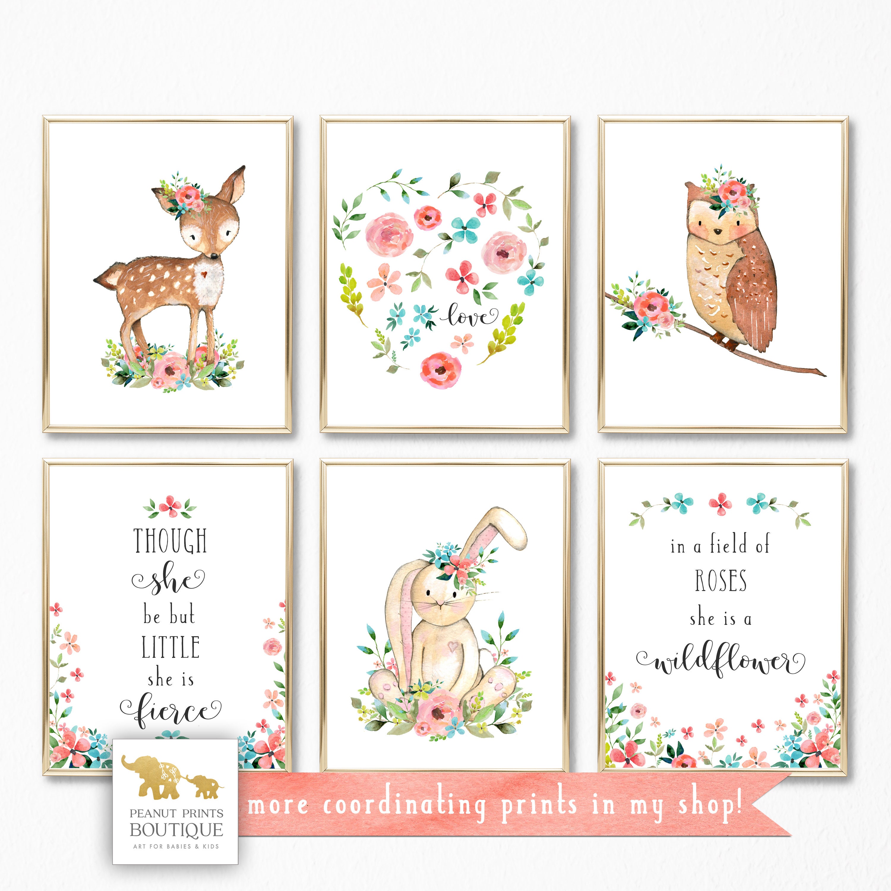 Digital File for Custom Nursery Monogram Print. Baby Name | Etsy