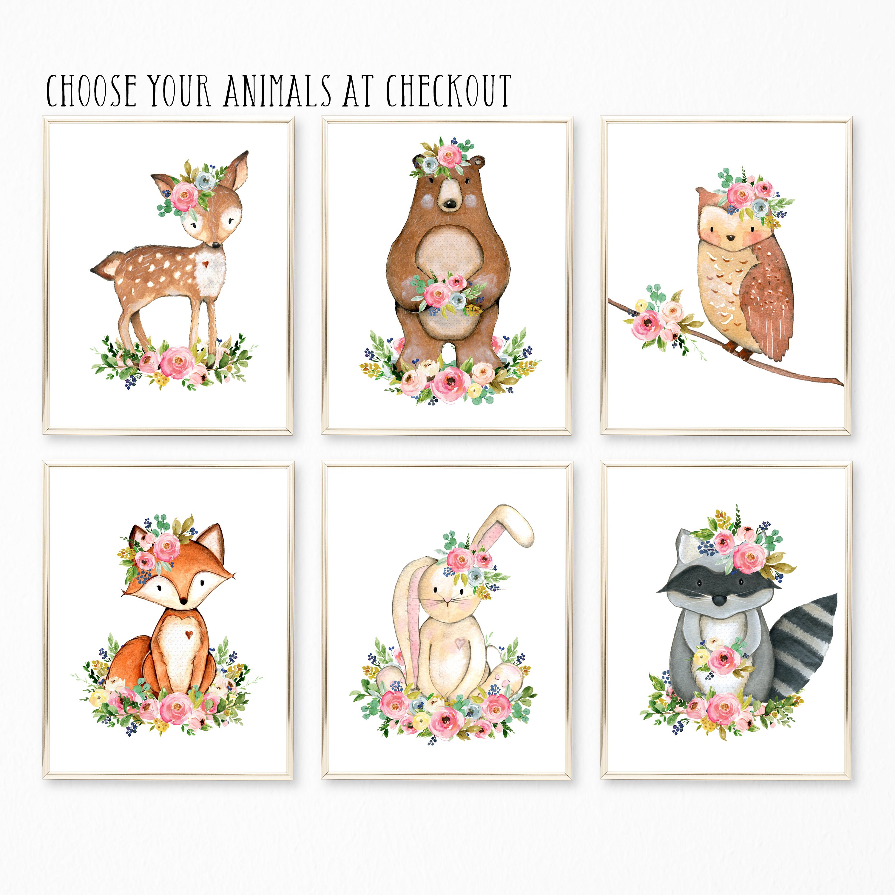 Digital Prints Woodland Nursery Decor. Woodland Nursery - Etsy