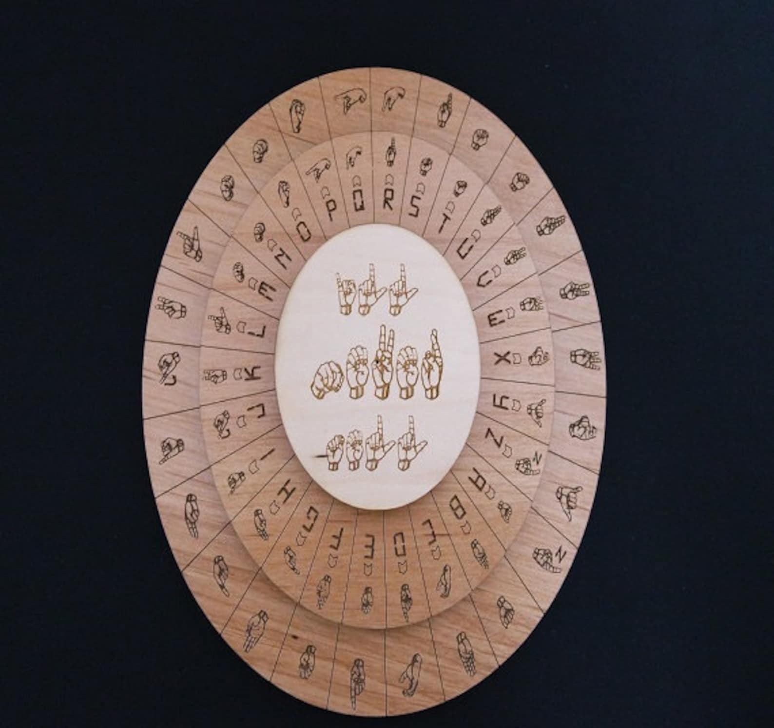 Sign Language Cipher Wheel - Escape Room Puzzle - Escape Room Prop ...