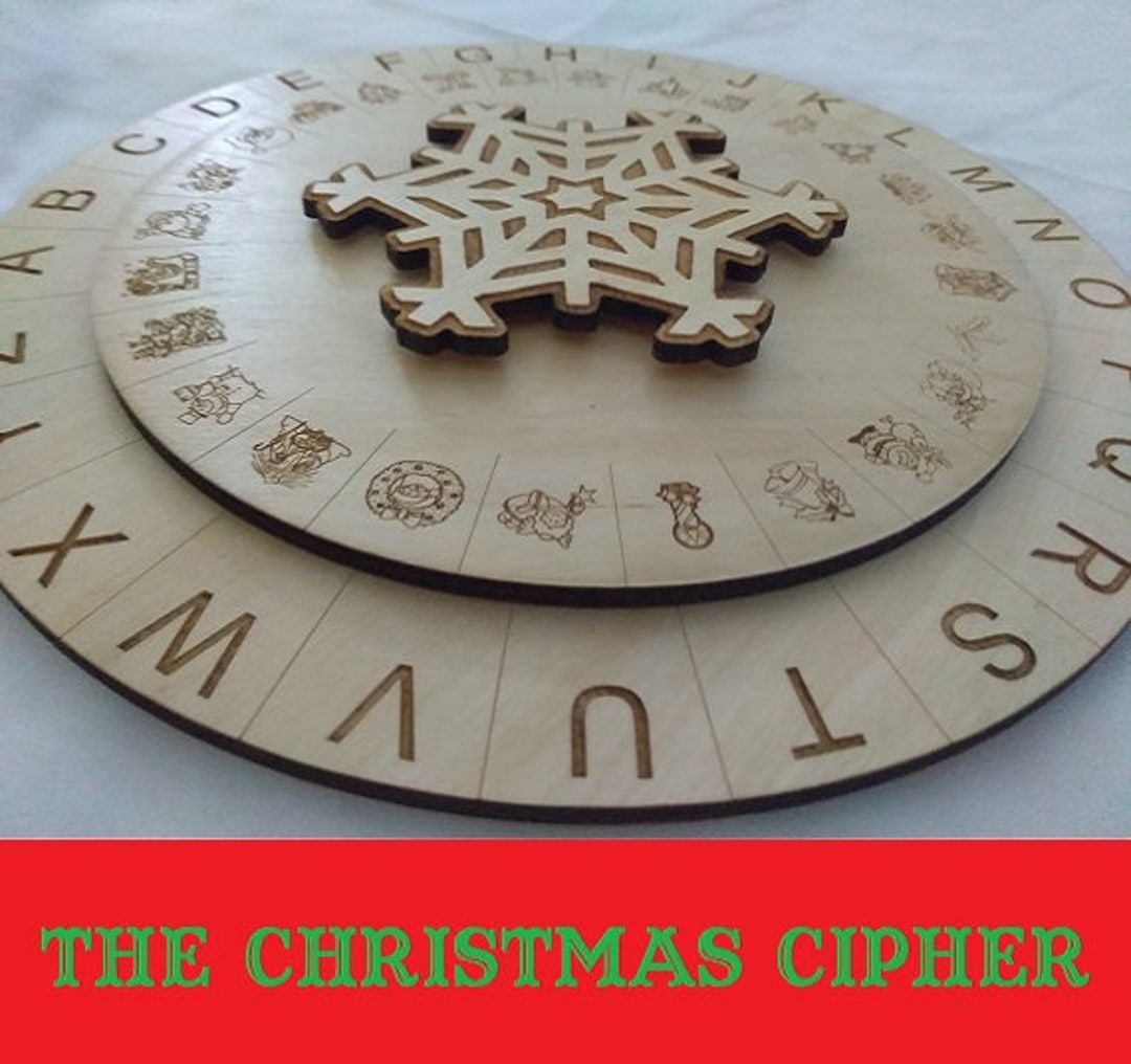 Christmas Themed Escape Room Cipher - Cypher Wheel - Etsy