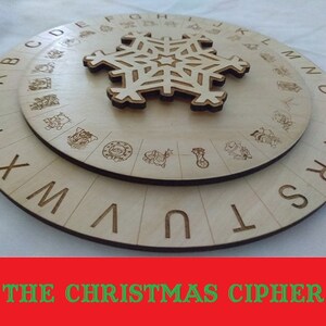 Christmas Themed Escape Room Cipher - Cypher Wheel - Etsy