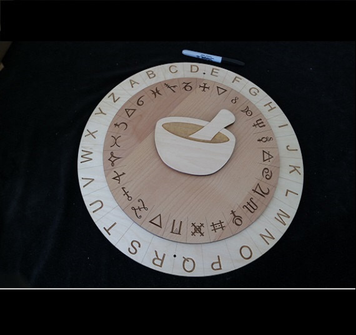 Jumbo 16" Alchemy Cipher - Large Escape Room Puzzle - Escape Room Prop ...