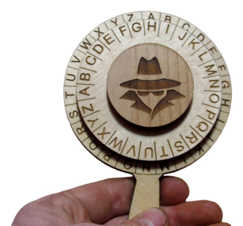The Detective's Spy Glass Decoder Wheel Cipher Disk for All Ages Escape ...