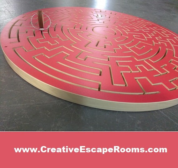 RED Round Key Maze for Escape Rooms - Etsy