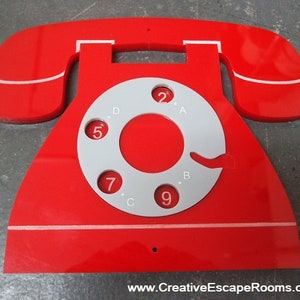 Large Acrylic Rotary Phone Grille Cipher Escape Room Prop Escape Room ...