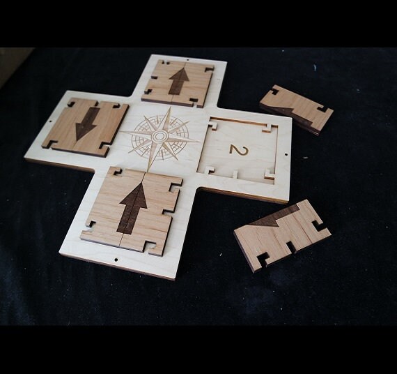Compass Directional Lock Puzzle - Etsy