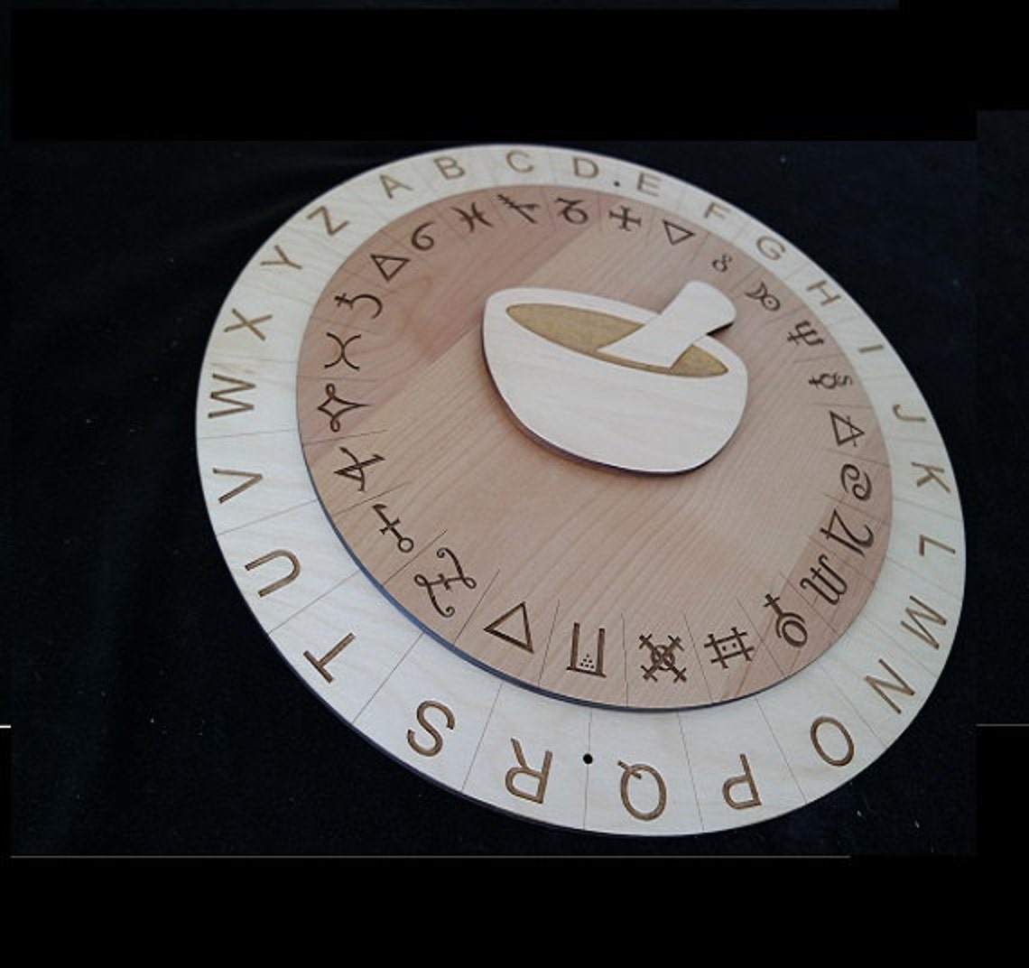Jumbo 16" Alchemy Cipher - Large Escape Room Puzzle - Escape Room Prop ...