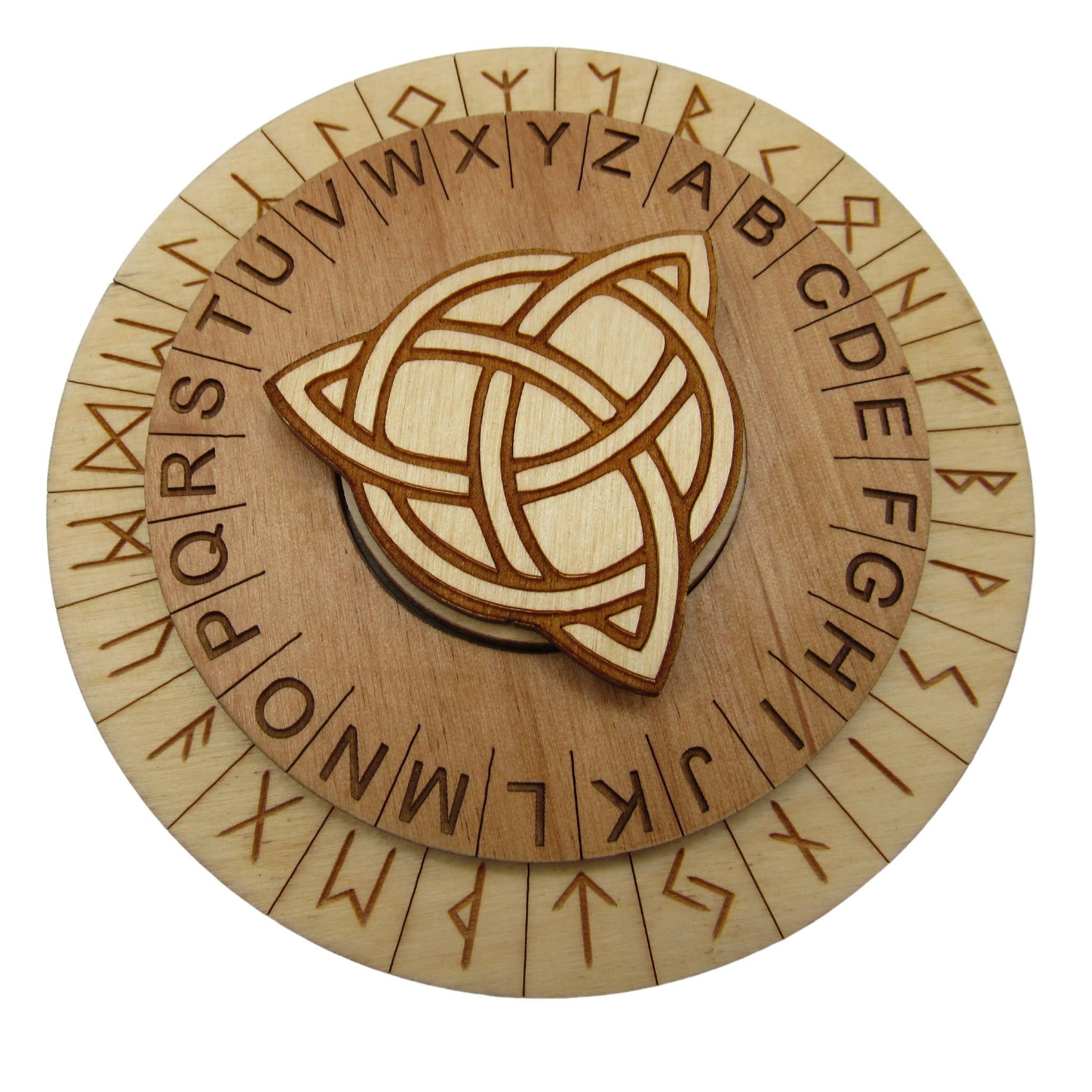 Runes Cipher Wheel for Escape Rooms - Decoder Disk - Laser Engraved ...