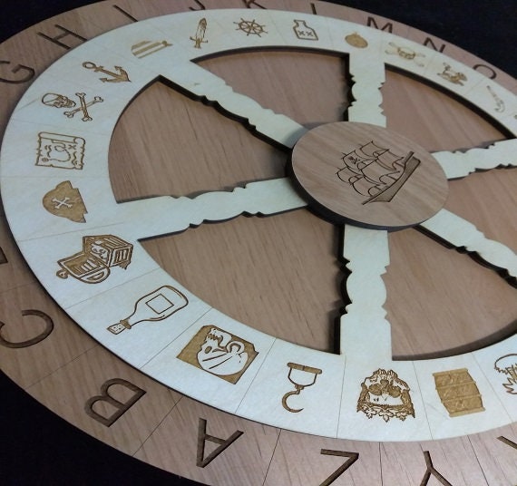 16 Pirate Cipher Wheel for Escape Rooms Cypher Wheel - Etsy
