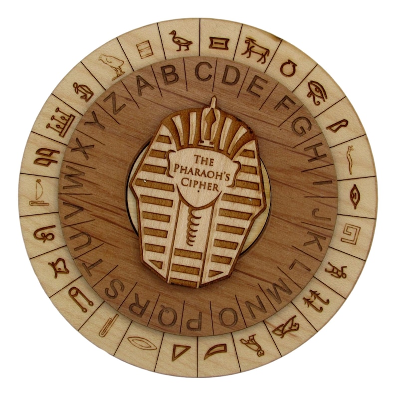 Pharaoh's Cipher Wheel - Egyptian Themed Escape Room Prop - Etsy
