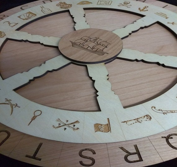 16 Pirate Cipher Wheel for Escape Rooms Cypher Wheel - Etsy