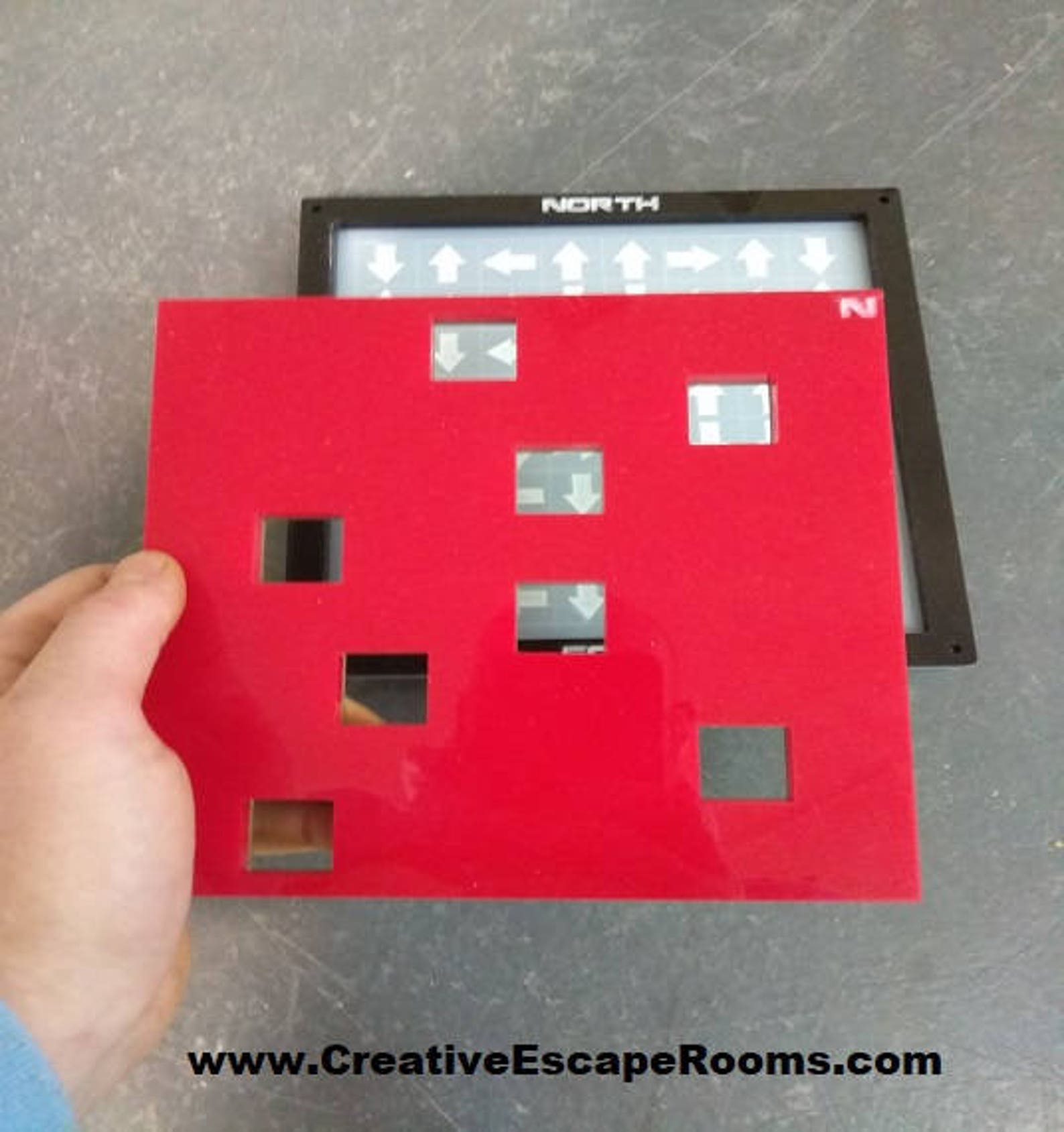 Acrylic Directional Lock Grille Cipher for Escape Rooms - Etsy