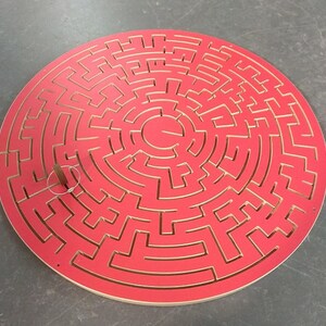 RED Round Key Maze for Escape Rooms - Etsy