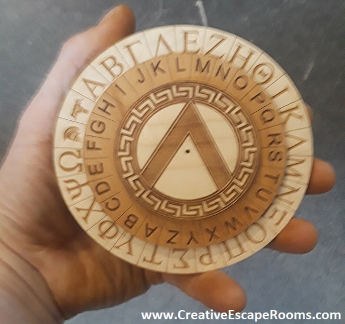 Spartan Cipher Wheel - Prop for Escape Rooms - Etsy