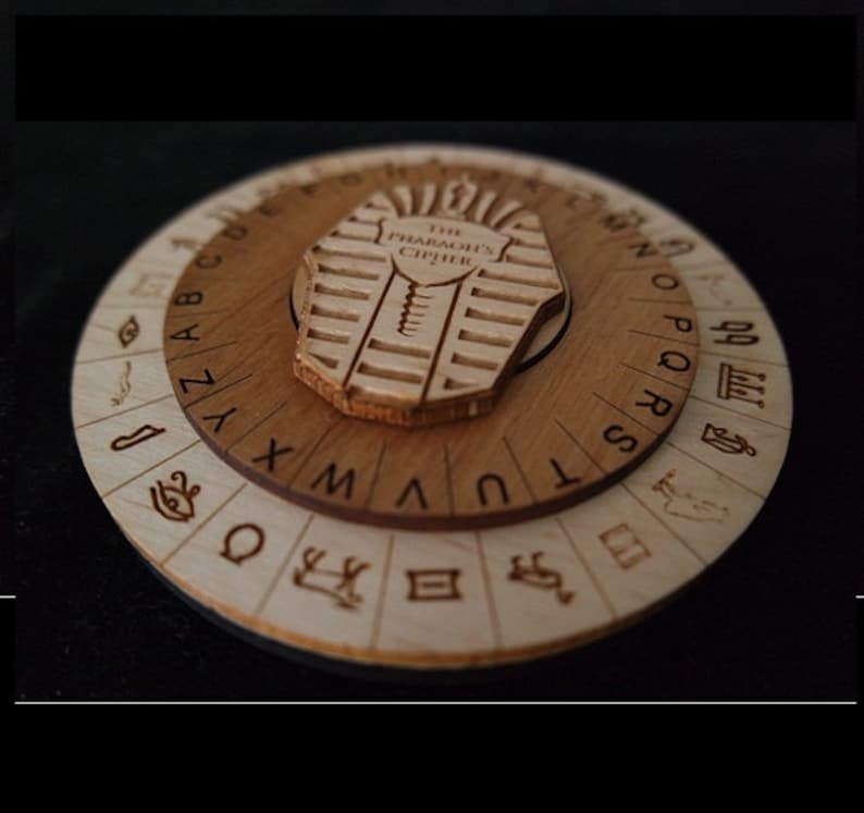 Pharaoh's Cipher Wheel - Egyptian Themed Escape Room Prop - Etsy