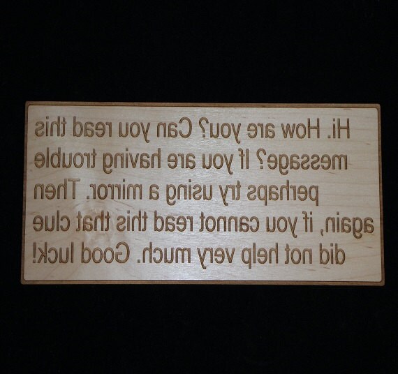 Mirror Secret Message Panel Escape Room Puzzle Escape Room Prop Escape ...