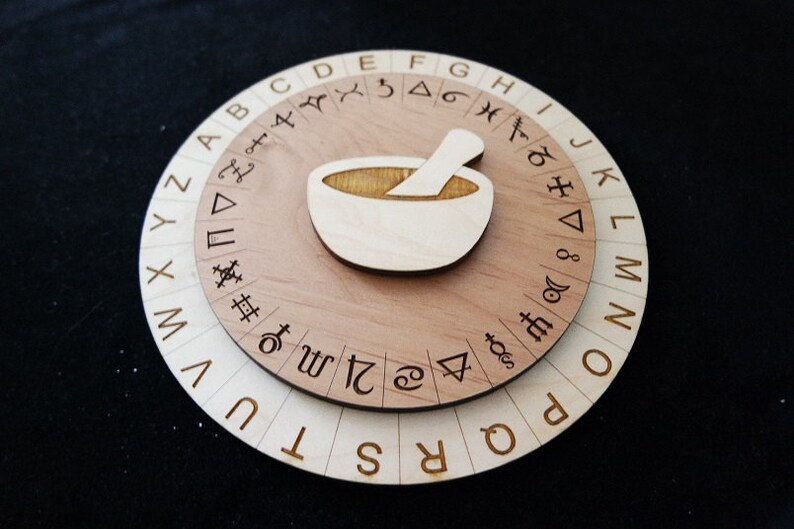 The Alchemy Cipher Escape Room Puzzle and Prop Cypher Wheel - Etsy