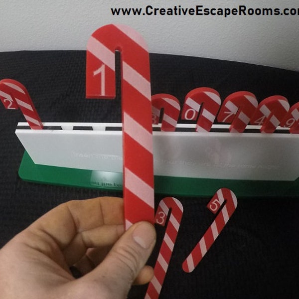 Candy Cane Puzzle - Etsy