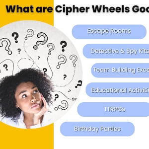 Super Secret Detective and Spy Decoder Wheel for Kids - Cipher Disk for ...