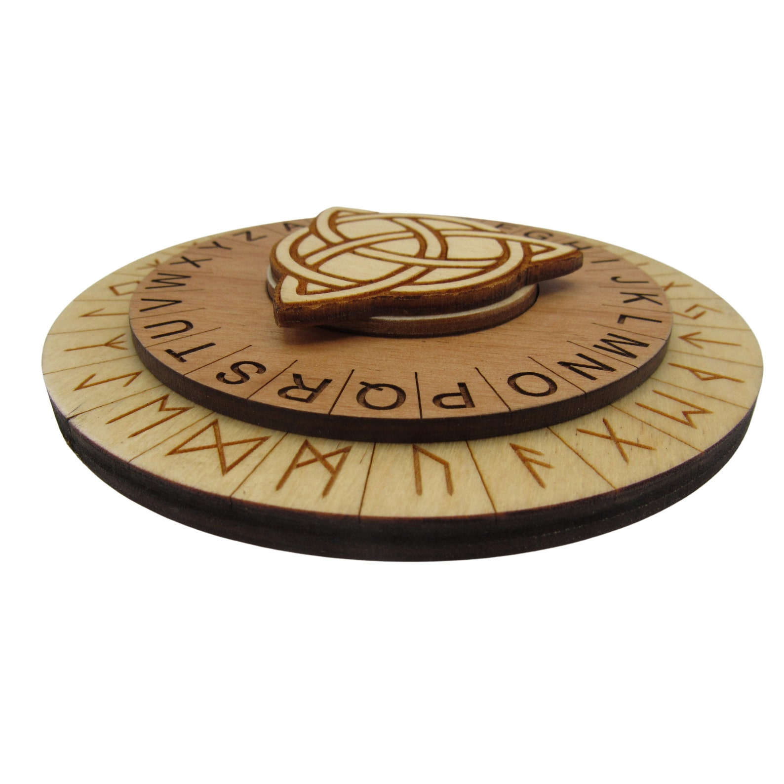 Runes Cipher Wheel for Escape Rooms - Decoder Disk - Laser Engraved ...