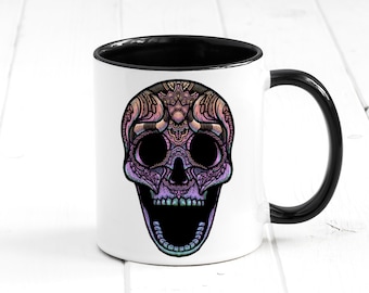Skull mug | Etsy