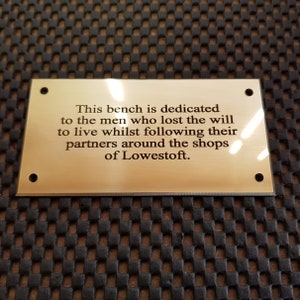 Polished BRASS Plaques, Business Signage, Brass Memorial Plaques ...