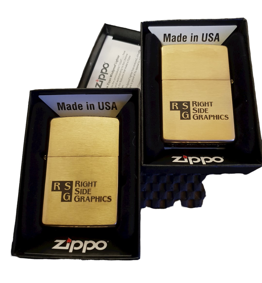 Personalised Engraved Brass Zippo Lighter, Satin or Polished - Etsy
