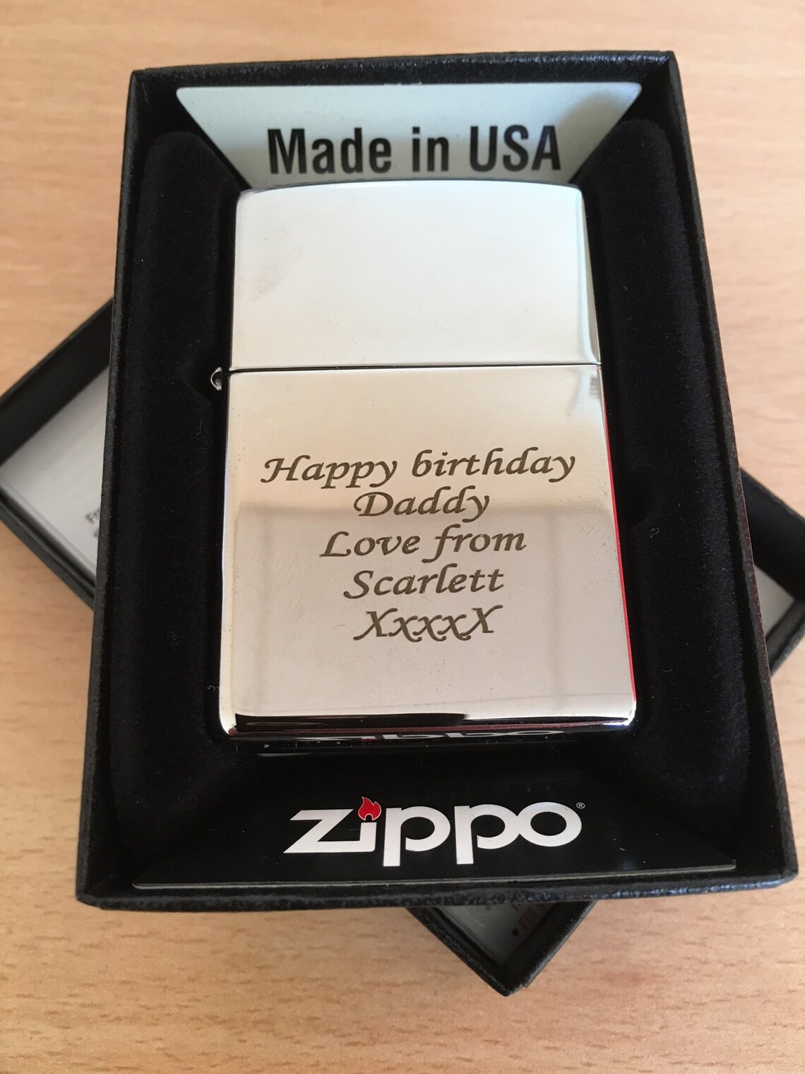 Genuine ZIPPO lighter beautifully engraved and personalised | Etsy
