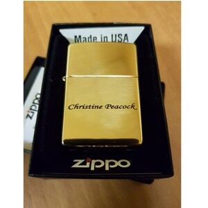Genuine ZIPPO Brass Lighter Satin or Polished Beautifully | Etsy
