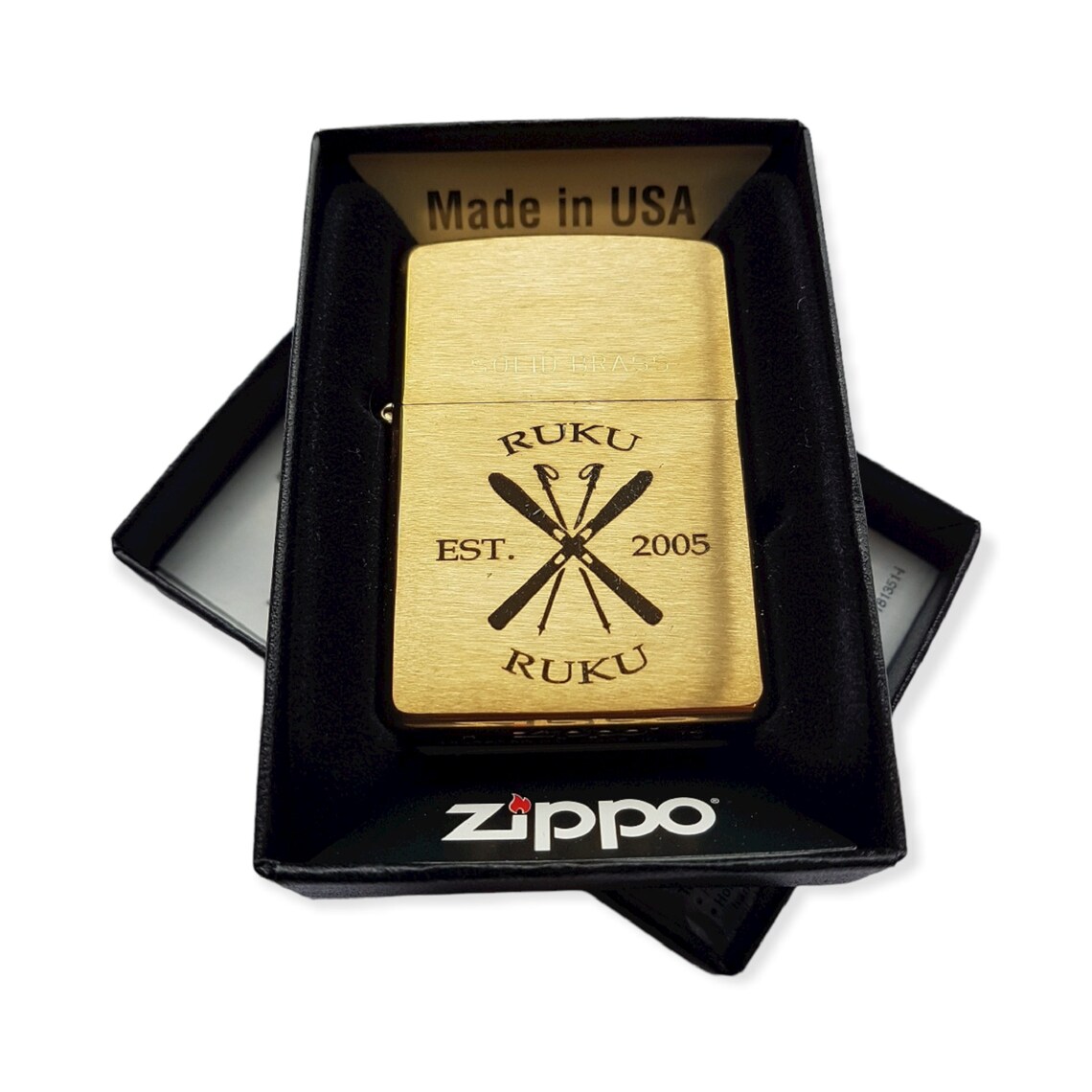 Genuine ZIPPO Brass Lighter Satin or Polished Beautifully - Etsy