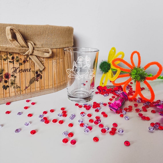 Custom Drinking Glasses for Kids With Name and Motif - Etsy