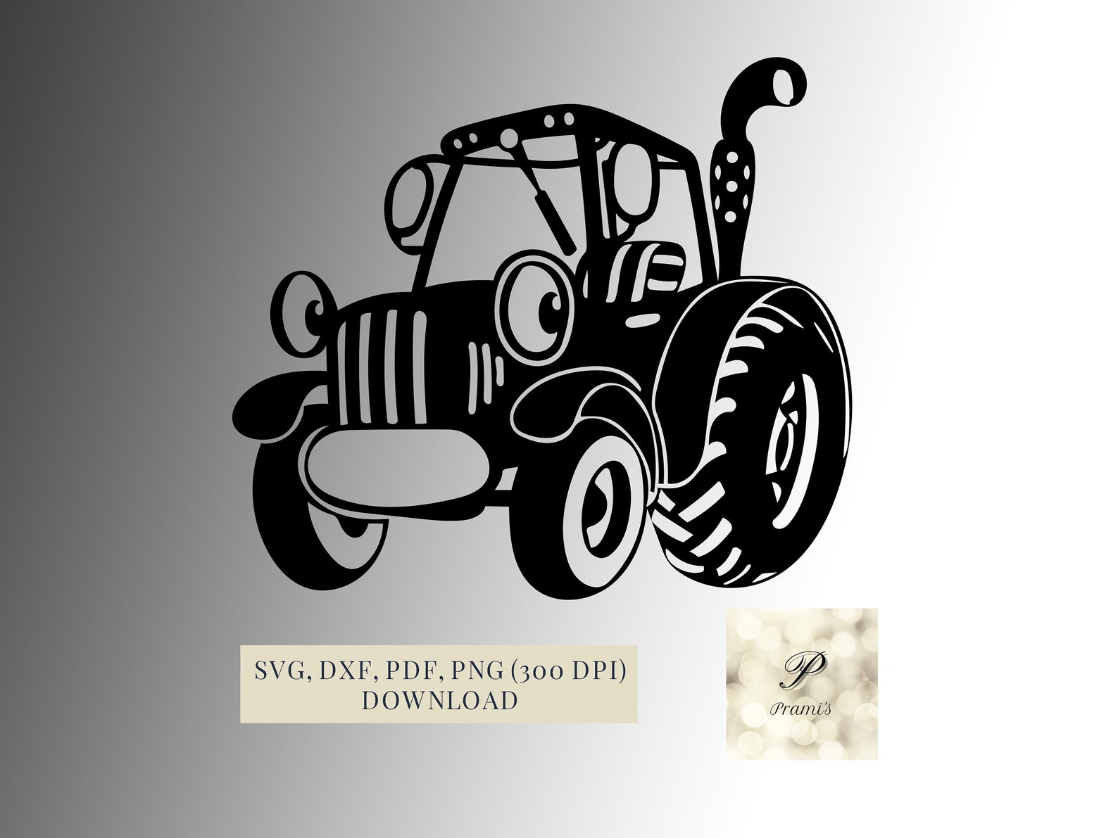 Tractor SVG File, Plotter File for Cricut, Cameo and Brother, Funny ...