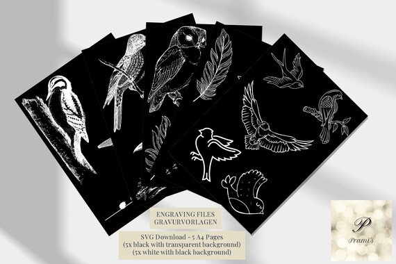 Birds SVG Bundle Engraving Stencils SVG Stencils for Wood - Etsy Australia
