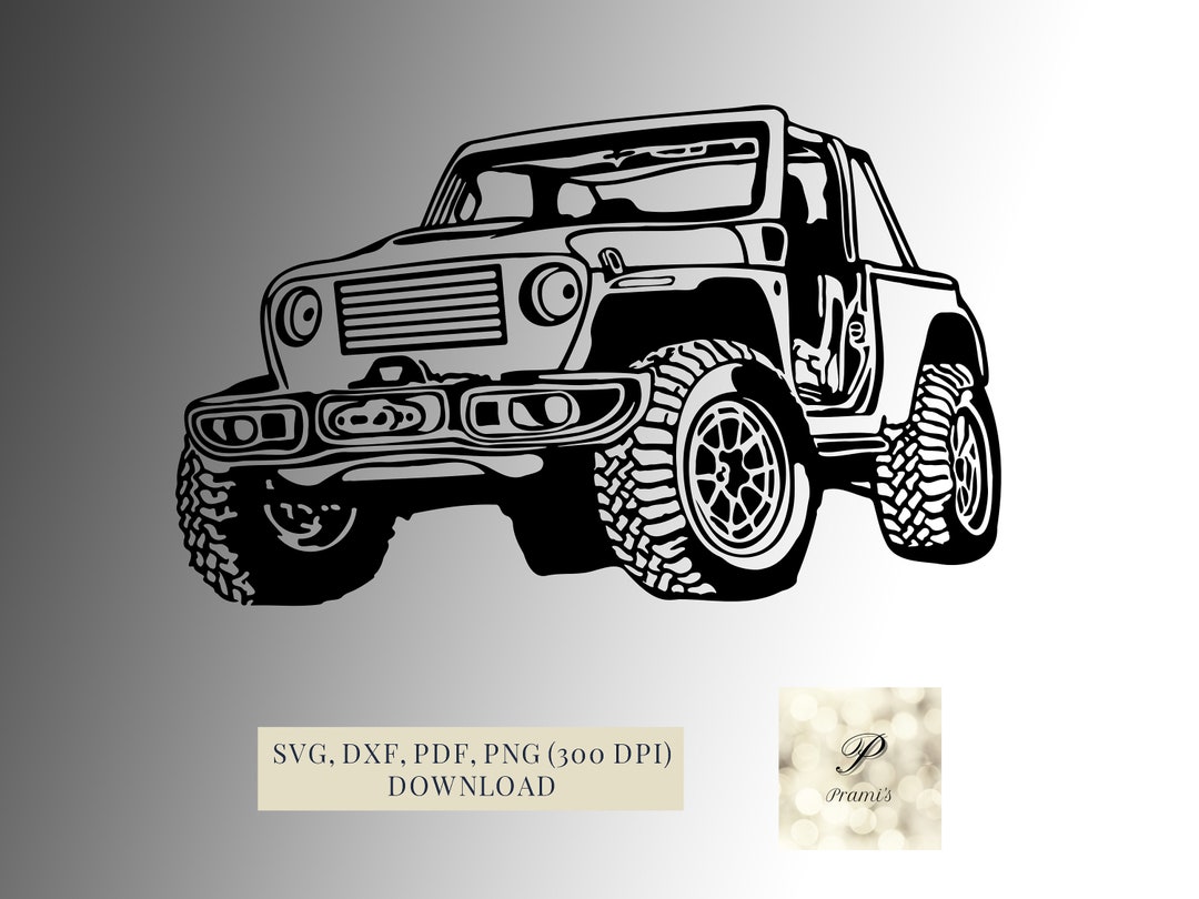 Jeep SVG File, Plotter File for Cricut, Cameo and Brother, Jeep File in ...